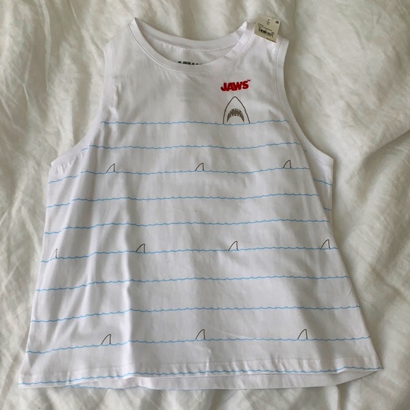 Tops | Jaws Muscle Tank | Poshmark